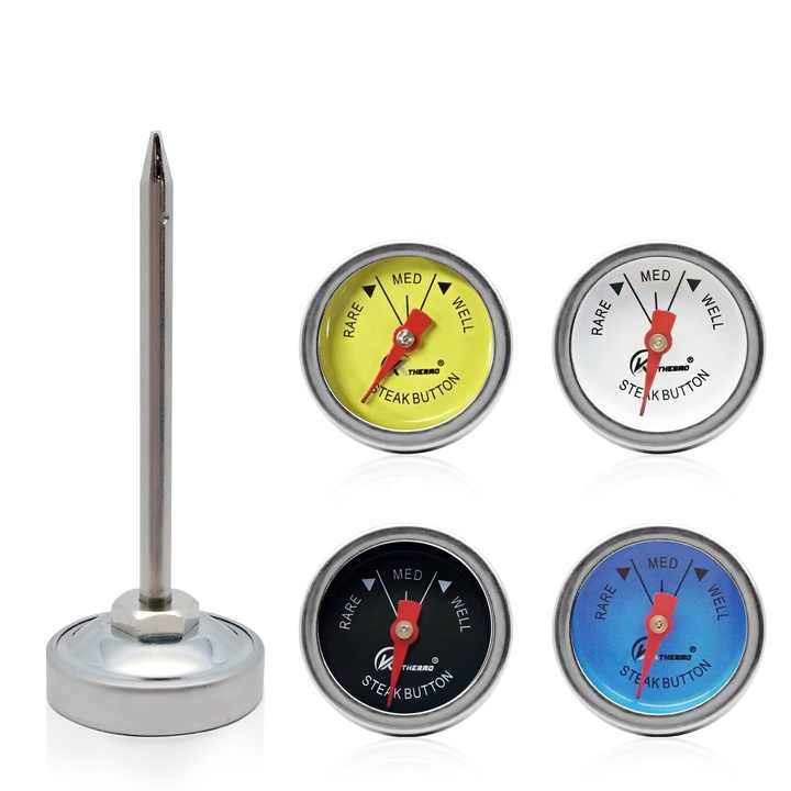 KT-Thermo B-1C 4-Color Mini Dial Steak Thermometer