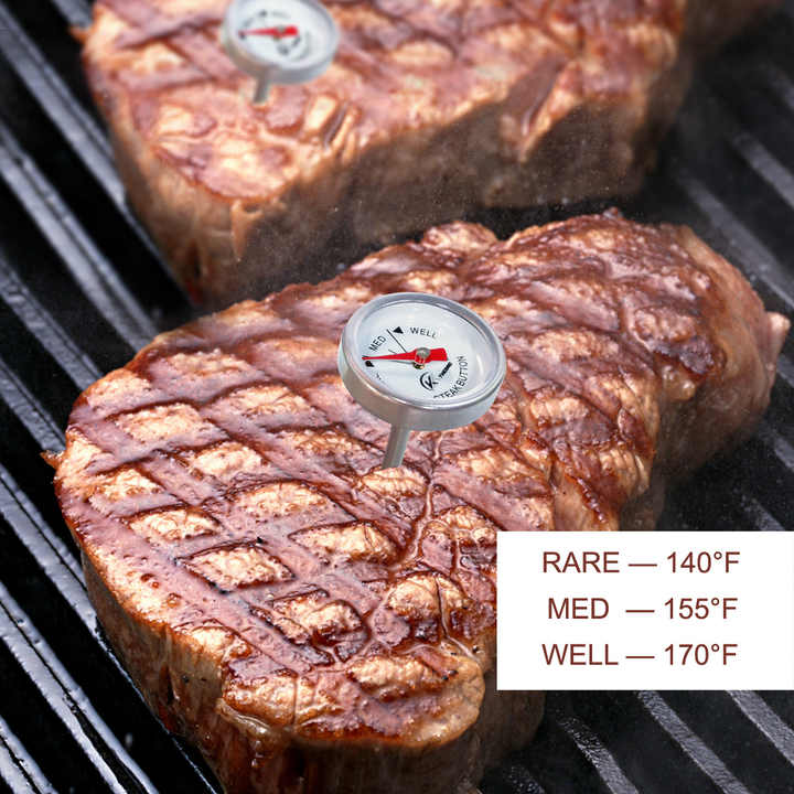 KT-Thermo B-1C 4-Color Mini Dial Steak Thermometer