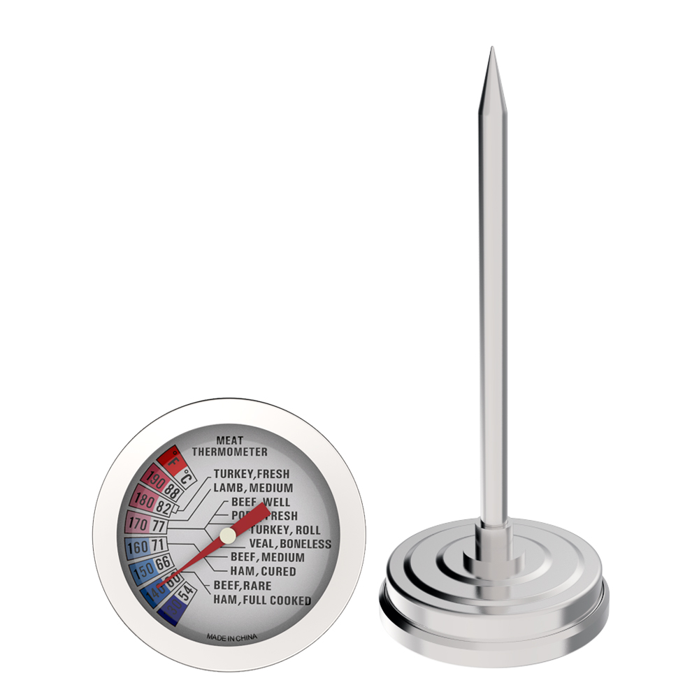 KT-Thermo B-6C Dual Temperature Oven/Meat Thermometer with a 2.8-Inch Dial