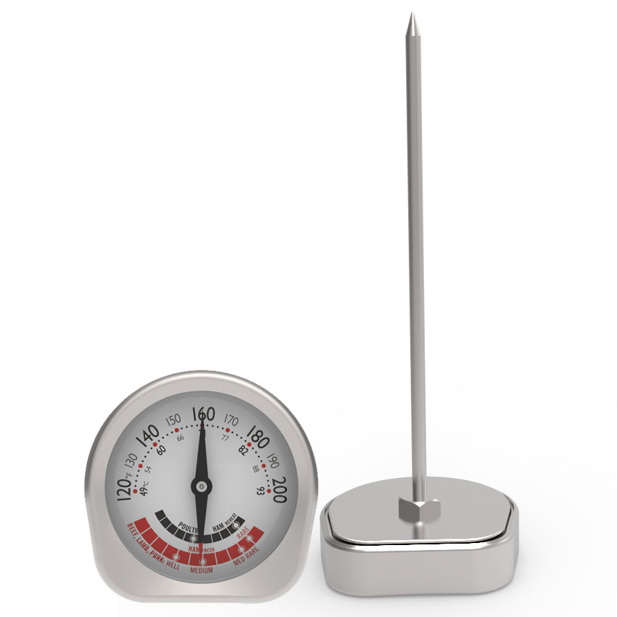 KT-Thermo B-4R 2.25-inch Dial Meat Thermometer: Dual-Pointer ...