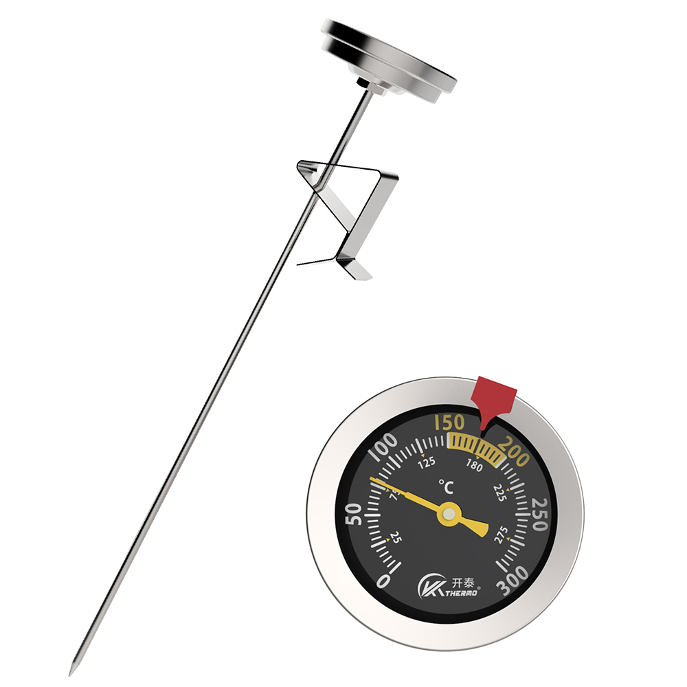 KT Thermo H15AK3068 12-Inch Stem Length Deep Fry Thermometer with 0-300 ...