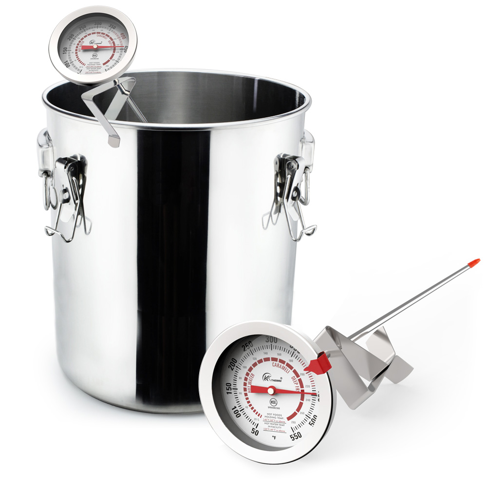 KT Thermo H15AK2000: Easy-to-Read Red Scale 2-Inch Dial Deep Fry ...