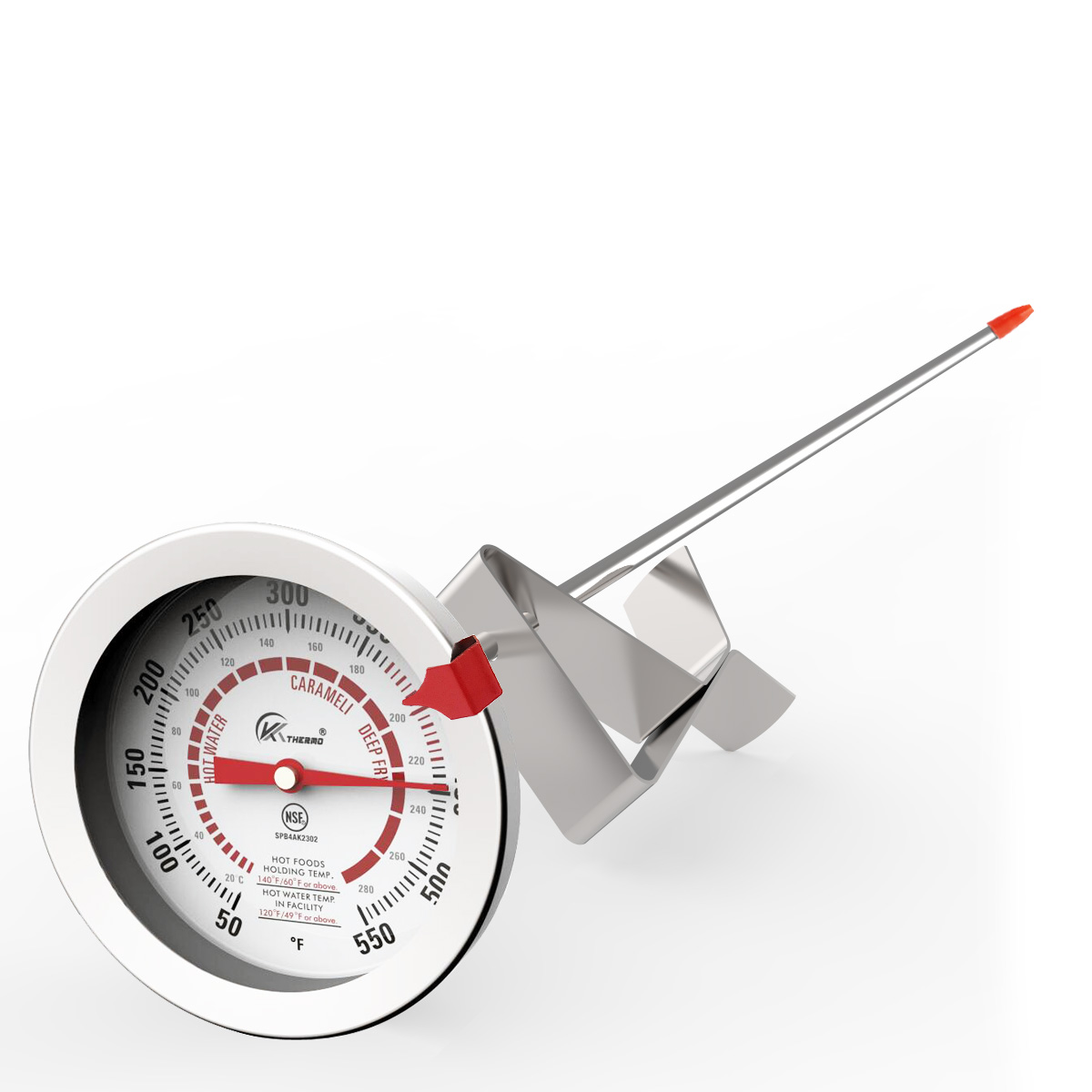 KT Thermo H15AK2000: Easy-to-Read Red Scale 2-Inch Dial Deep Fry ...