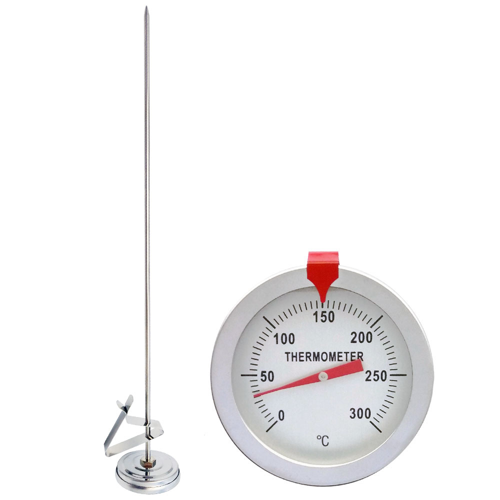 KT Thermo 0-300°C Deep Fry Thermometer - Stainless Steel for Oil Frying ...