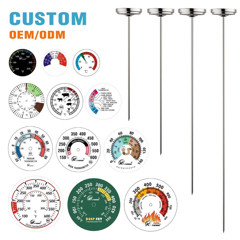 KT Thermo Glass Candy Thermometer, New Design 2.5-Inch Green Dial, 50 ...