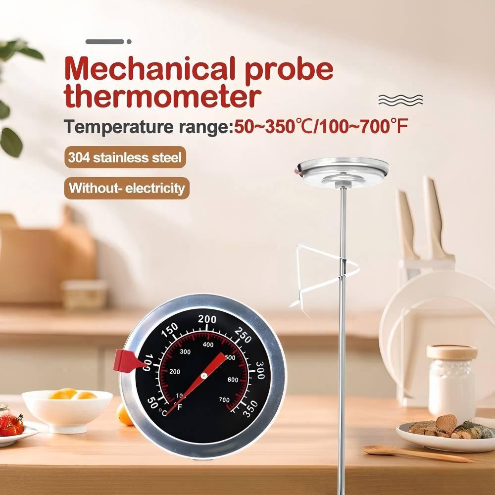 KT Thermo High-Temperature Oil Thermometer, 50-350°C/100-700°F Dual ...