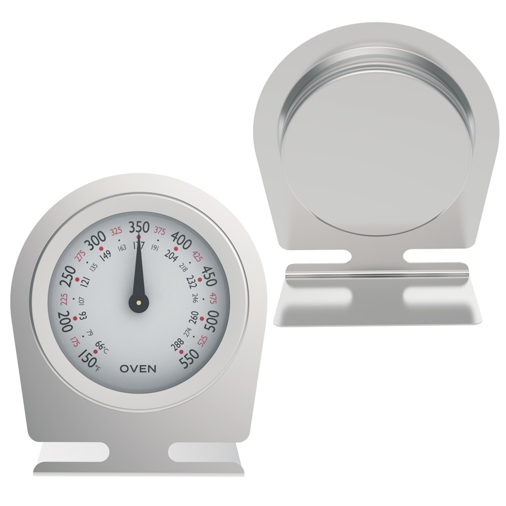 KT Thermo Z-1F Classic Series 2-Inch Dial Stainless Steel Oven Thermometer for Kitchen and BBQ