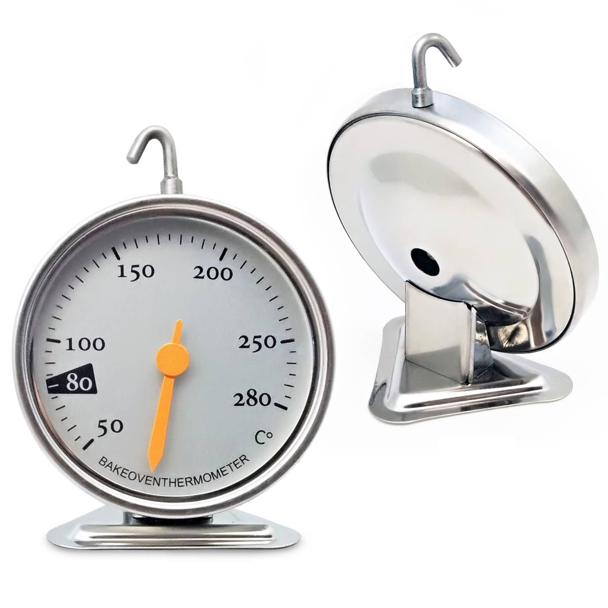 KT Thermo Z20AK0793 - Easy-to-Read White Dial Thermometer, Dual Scale ...