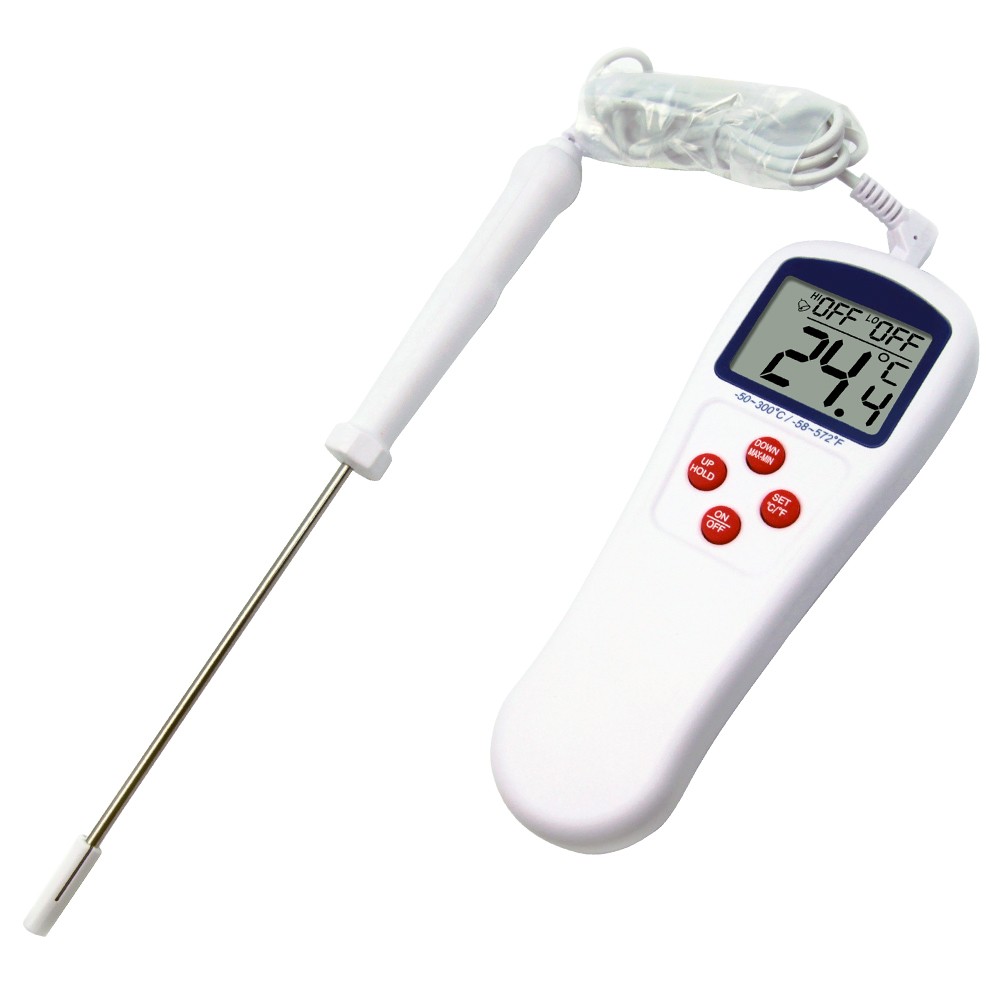 KT Thermo E-131 Digital Wired Probe Cooking Thermometer with Timer for ...