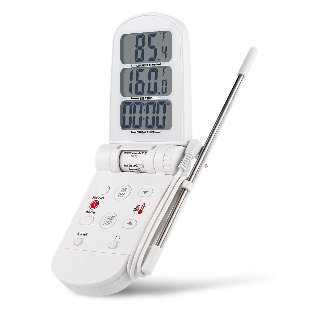 KT Thermo E-35B: Wired Digital Thermometer with Foldable Design ...