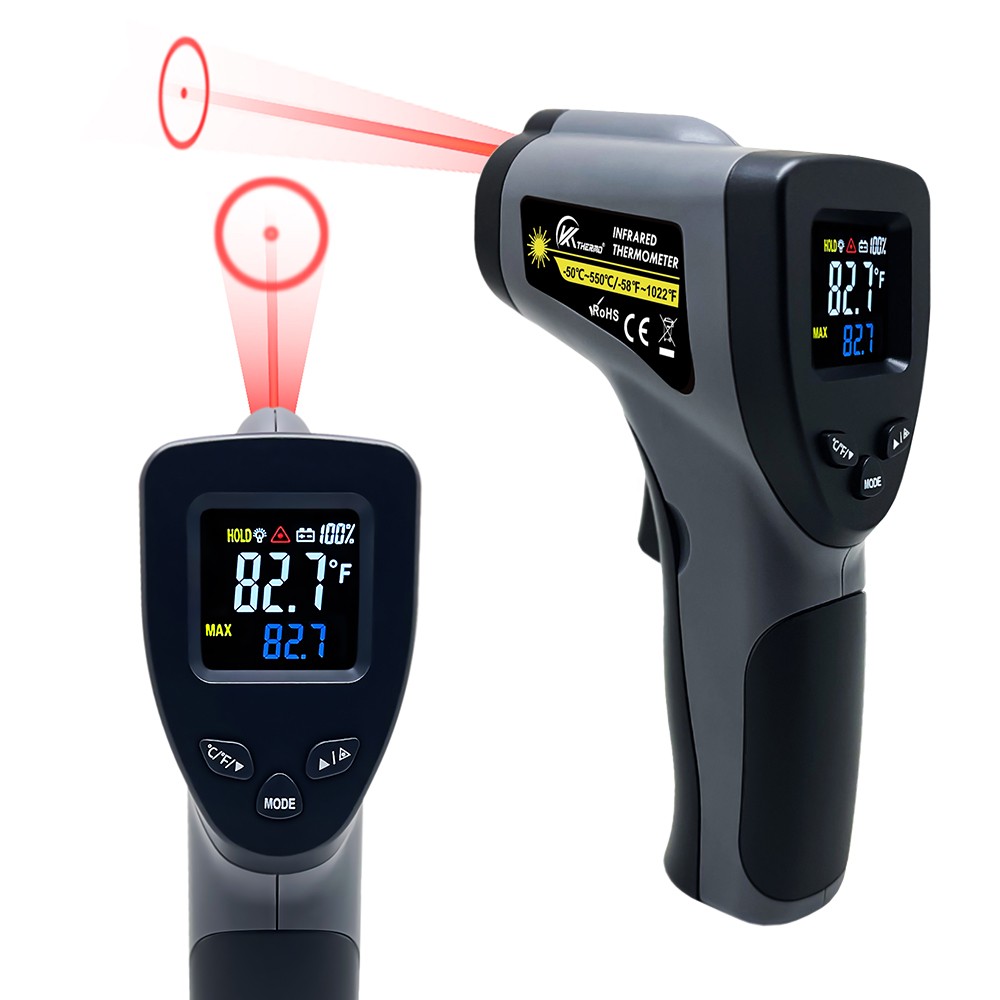 KT Thermo Non-Contact Industrial Thermometer with -58°F~1022°F Range ...