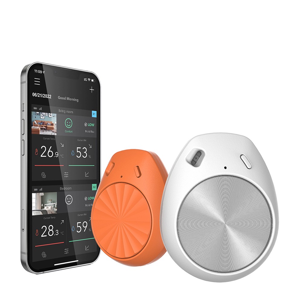 KT Thermo Mini Wireless Bluetooth Temperature and Humidity Meter with ...