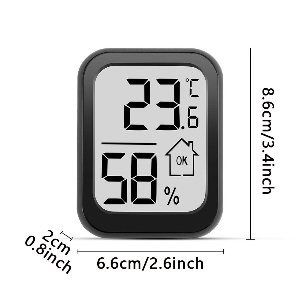 KT Thermo Mini Digital Hygrometer, Compact and Accurate Humidity ...
