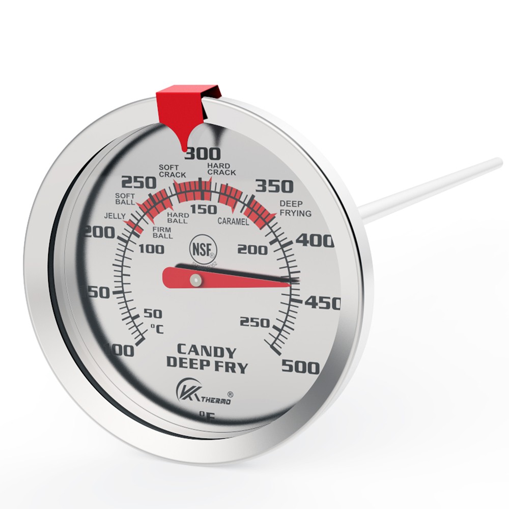 KT Thermo 2.5-Inch Large Dial NSF Stainless Steel Candy Thermometer ...