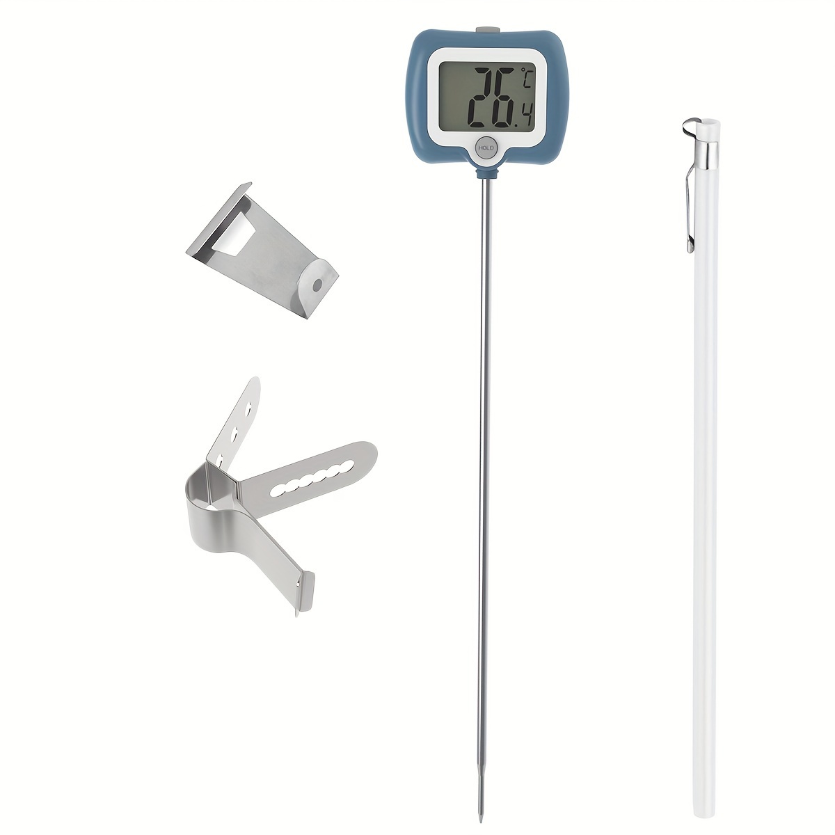 KT Thermo Waterproof Digital Candy Thermometer Features 9-Inch Probe ...