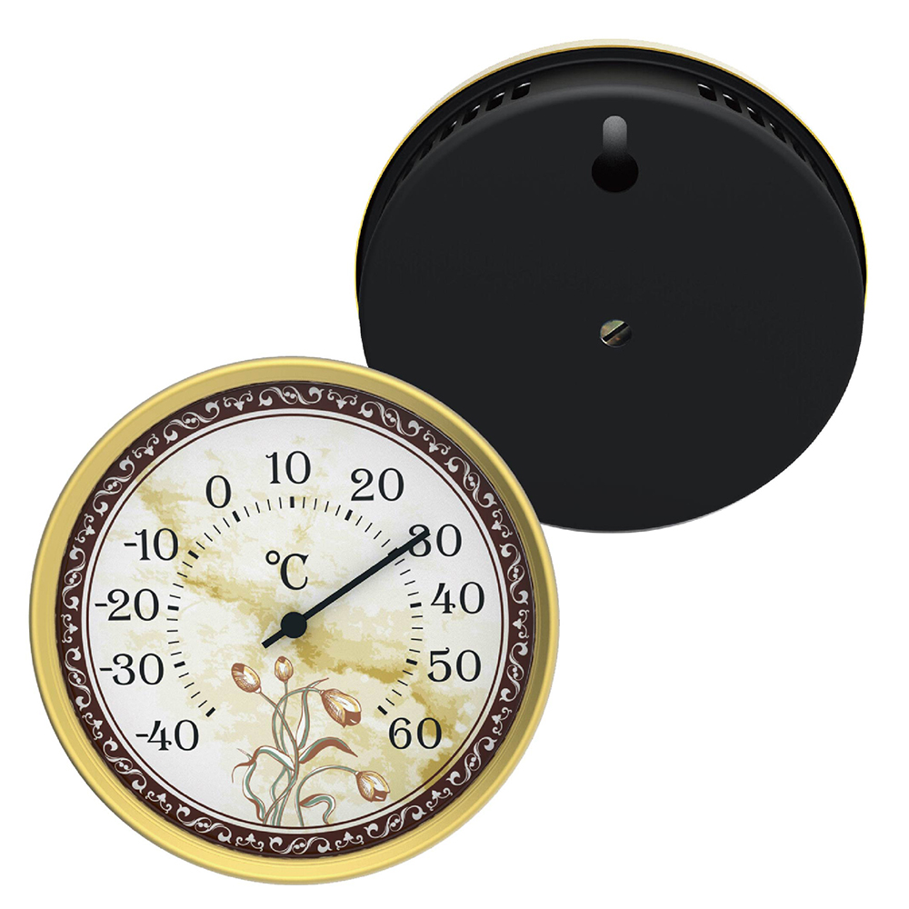 KT Thermo 4-Inch Mechanical Bedroom Thermometer: Elegant Floral Pattern ...