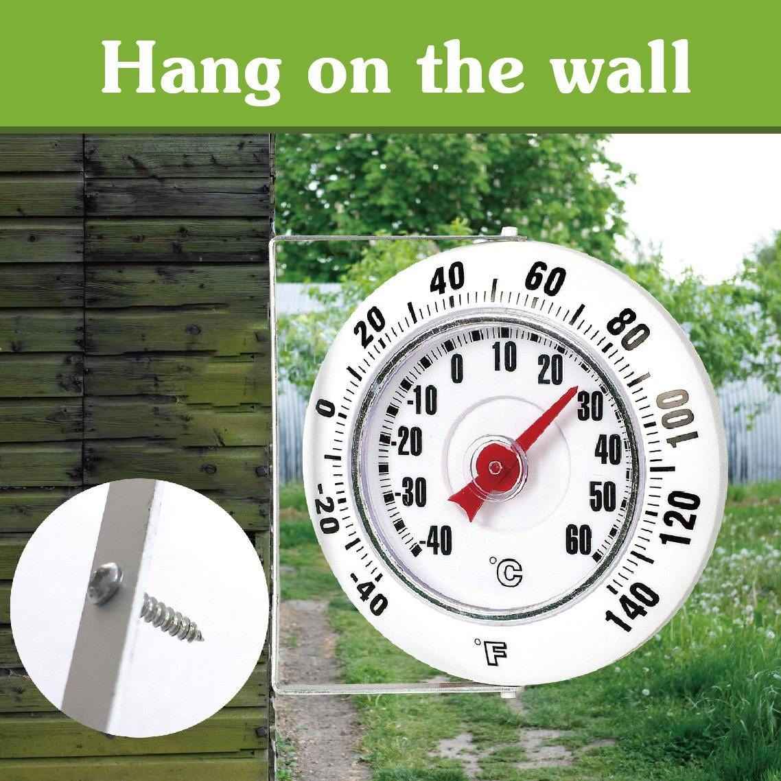 KT Thermo 5-Inch Outdoor Garden Thermometer with 360° Rotation and ...