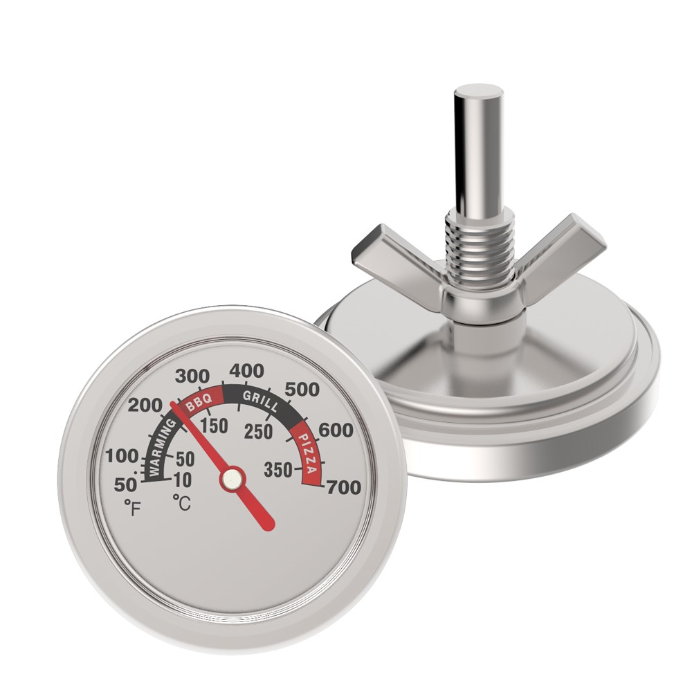 KT Thermo B-8B BBQ Grill Thermometer with 1.87-Inch Dial and Secure ...