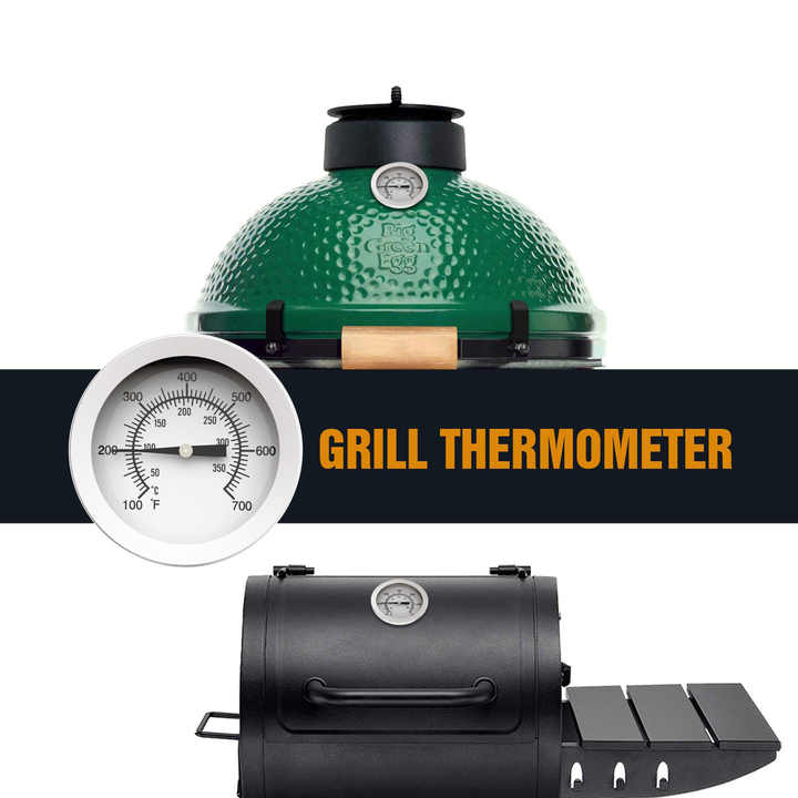 KT Thermo Smoker Temperature Gauge, 2-Inch Analog Dial for Outdoor ...