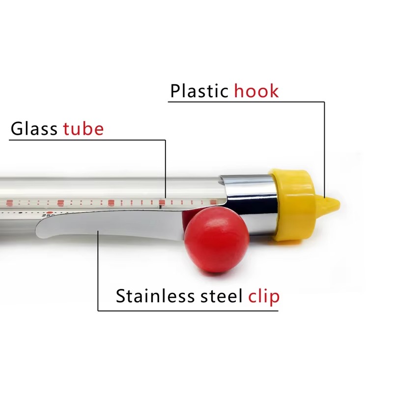 KT Thermo High Accuracy Glass Candy Thermometer – Safe, Mercury-Free ...
