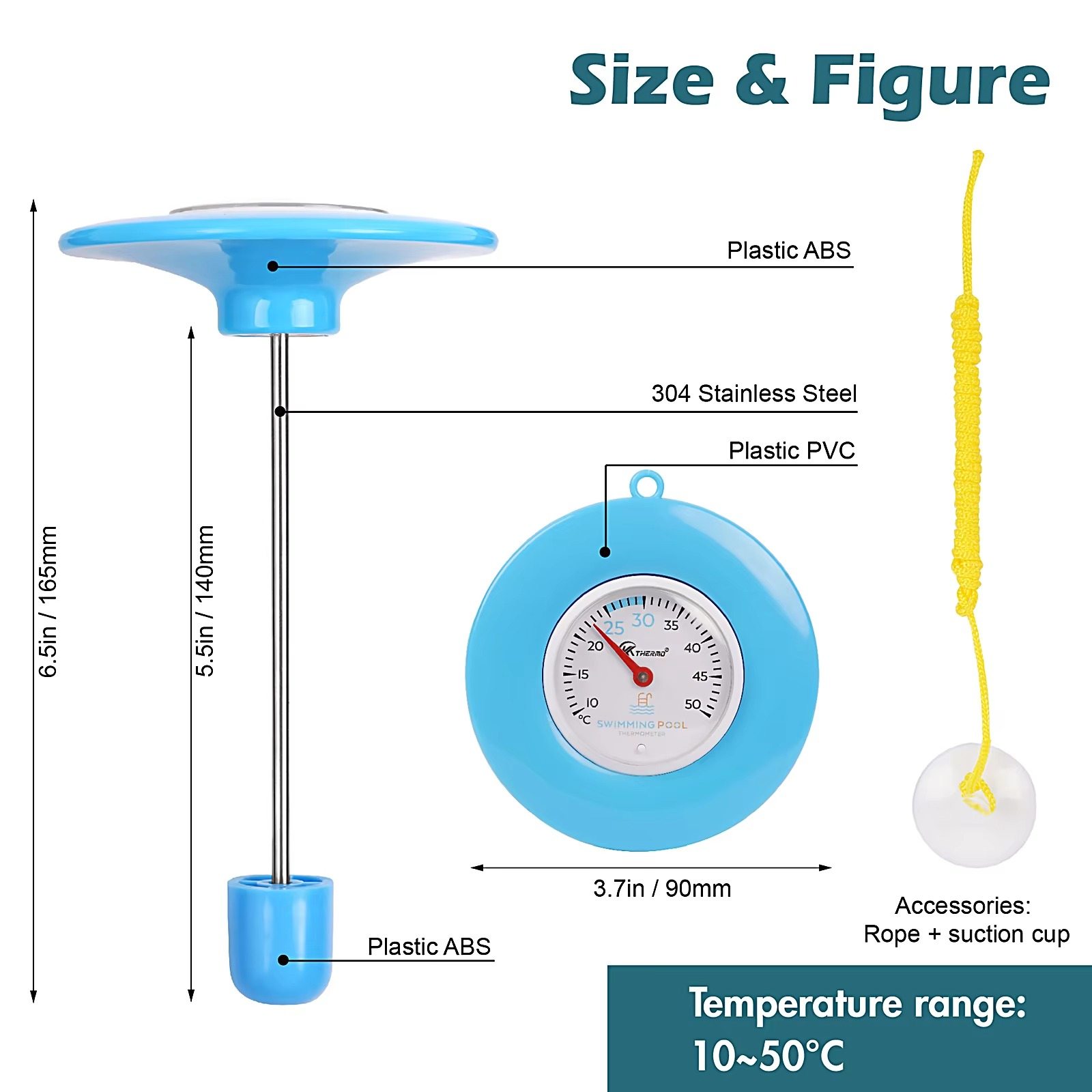 Large Dial Floating Pool Thermometer – OEM Manufacturer Supplier