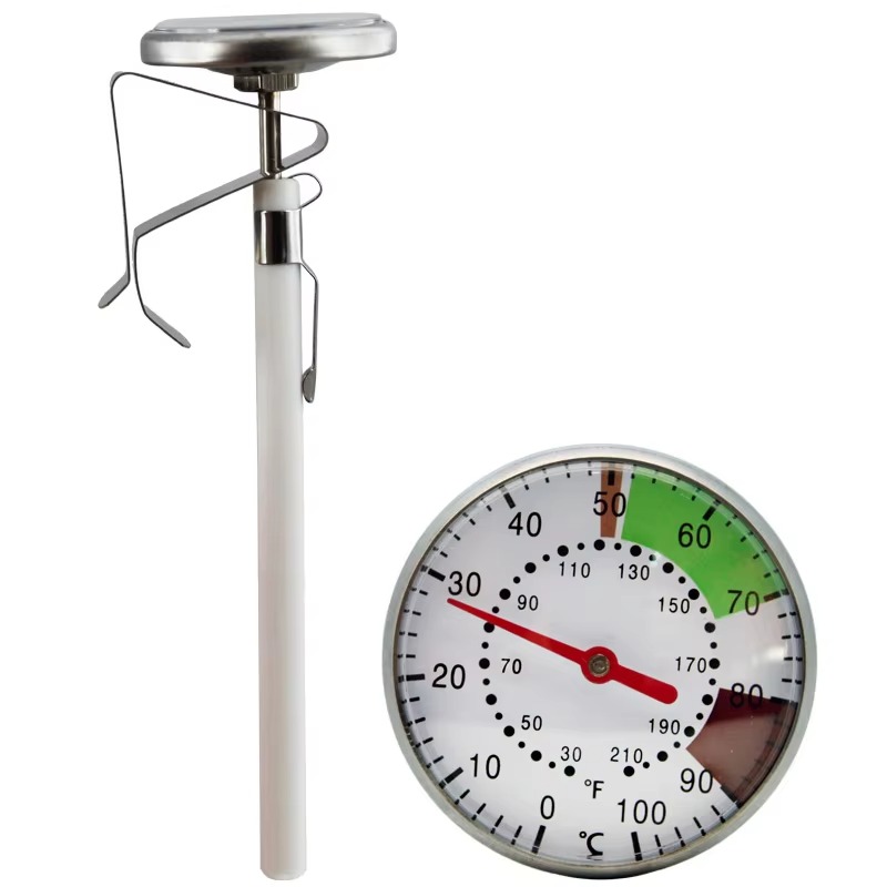KT Thermo Stainless Steel Milk Frothing Thermometer with Clip – For ...