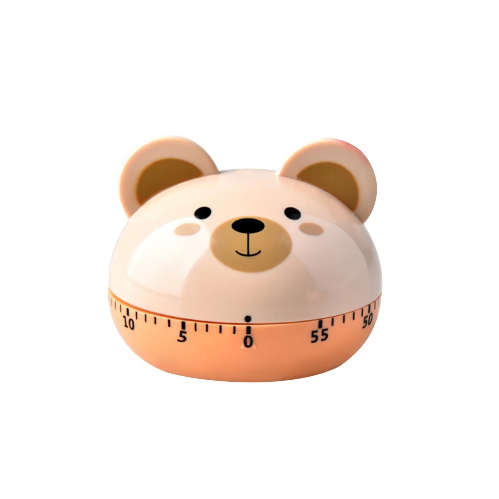 Customizable Bear Study Timer – Silent Mechanical Countdown for Kids ...