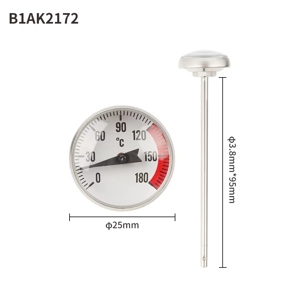 Motorcycle Fuel Cap Thermometer – 95mm Probe for Oil & Engine Temperature