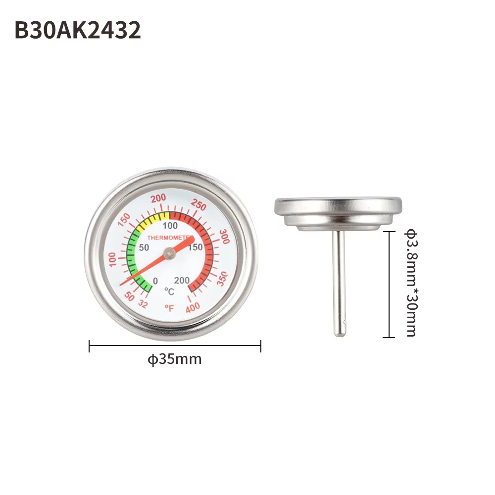 Dual Scale Engine Thermometer – IP67 Waterproof , 0–200°C/32–400°F